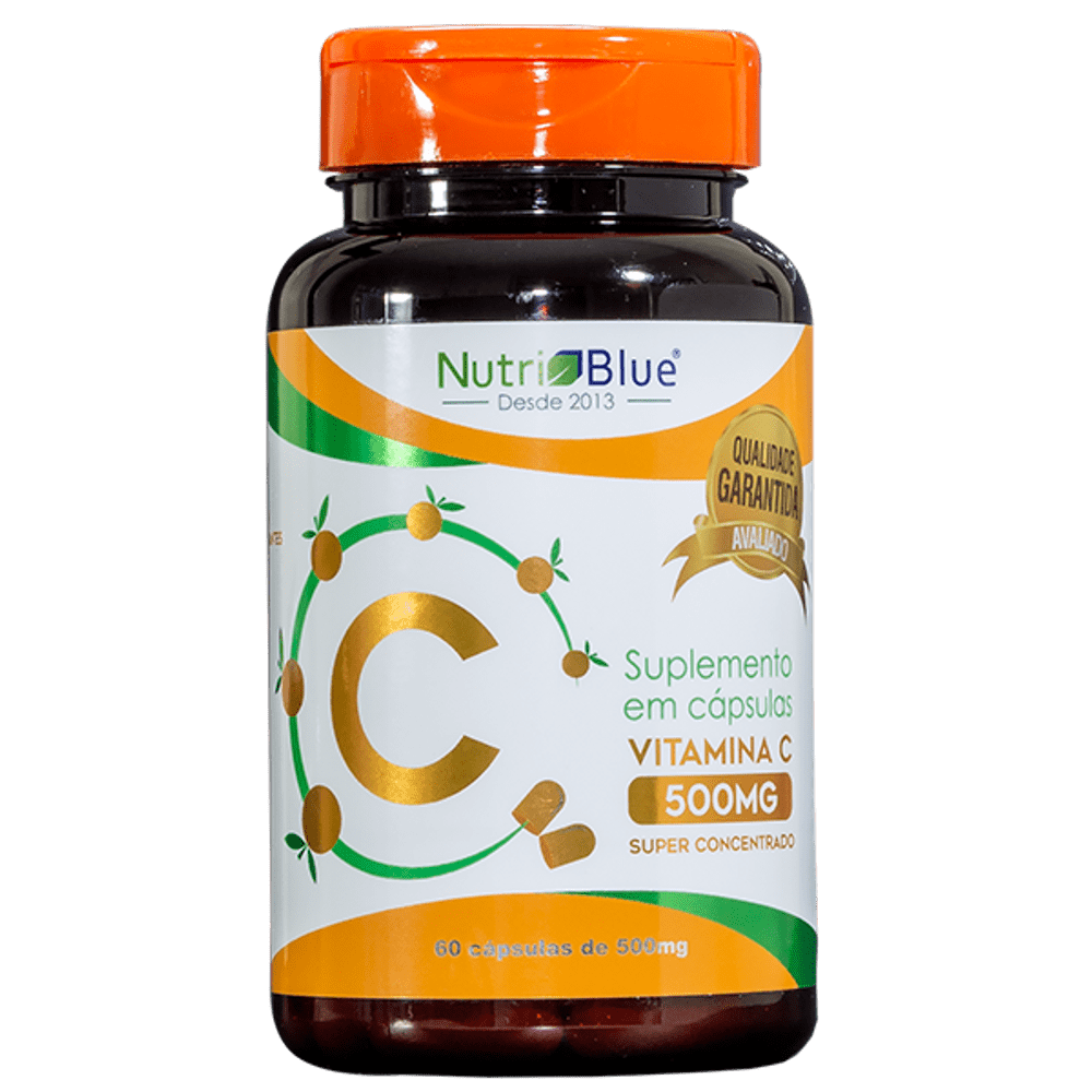 Vitamina C Super Concentrado 60 Capsulas de 500mg NutriBlue – Msoleil